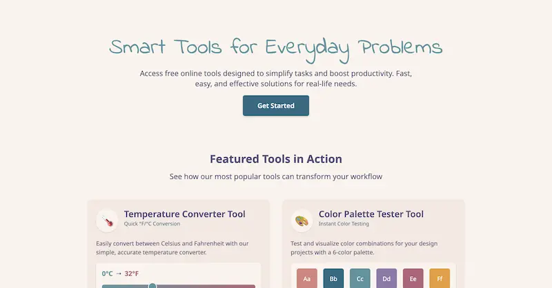 Smart Web Tools for Everyday Problems